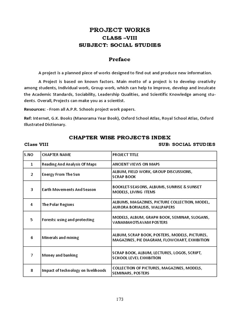 8th Class Social Project Work | PDF | Banks | Earth