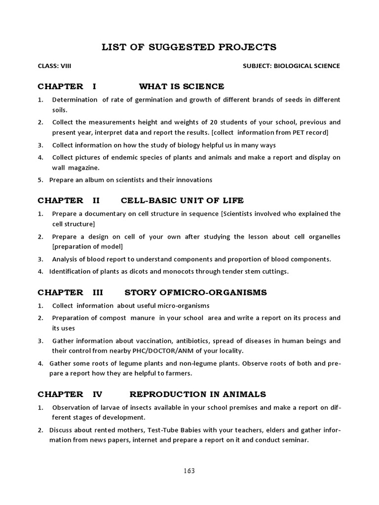 8th Class Biology Project Work | PDF | Plant Stem | Agriculture