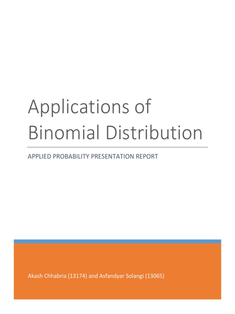 Application of Binomial Distribution | PDF | Expected Value | Airlines