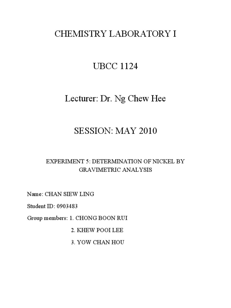 chemistry-laboratory-i-experiment-5-determination-of-nickel-by