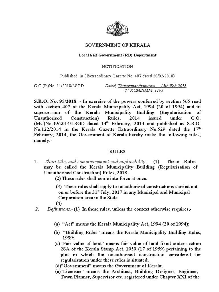 KMBR Regularization Order | PDF | Parking Lot | Architect