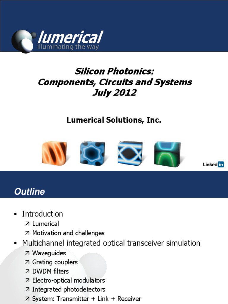 Lumerical Siliconphotonics Components Webinar | PDF | Photonics ...