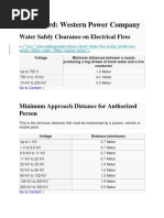 Electrical Panel Safety Clearance Guidelines | PDF | Volt | Electric ...