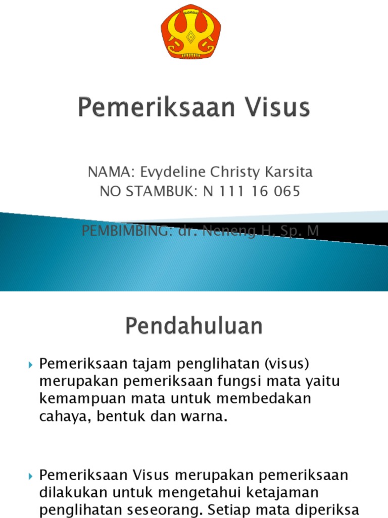 Pemeriksaan Visus | PDF