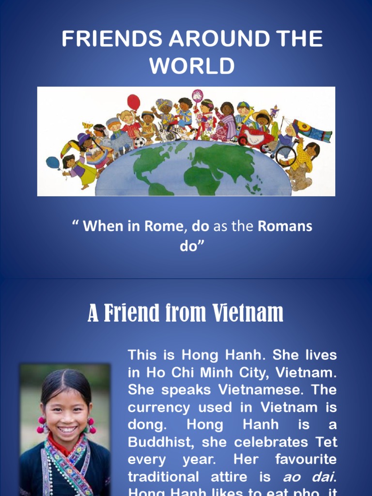 Friends Around The World | PDF
