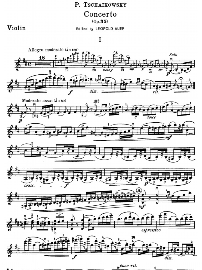 Tchaikovsky Violin Concerto Violin | Violin | Musical Compositions