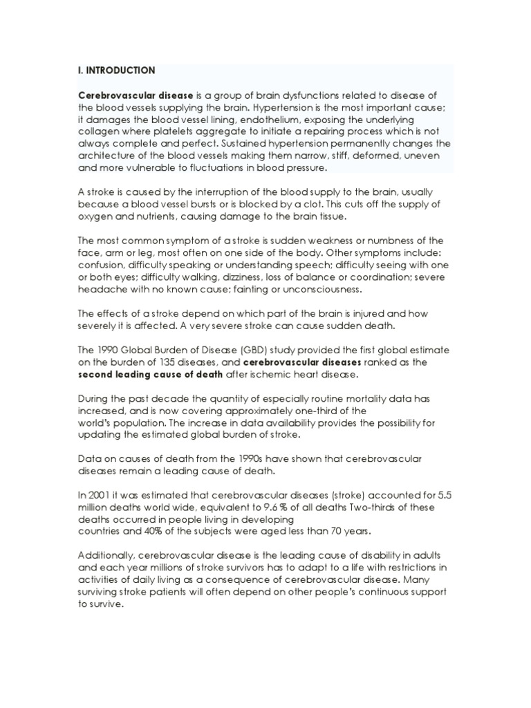 Cvd Case Study Pdf Cerebrum Brainstem