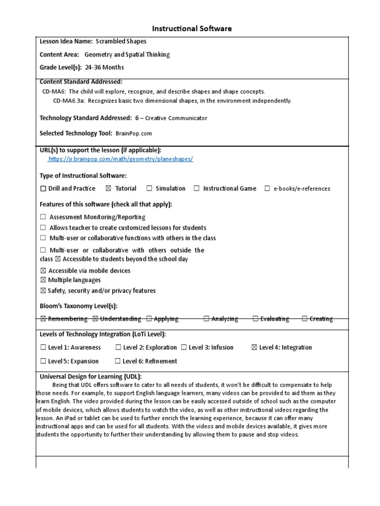 Instructional Software | PDF | Behavior Modification | Cognition