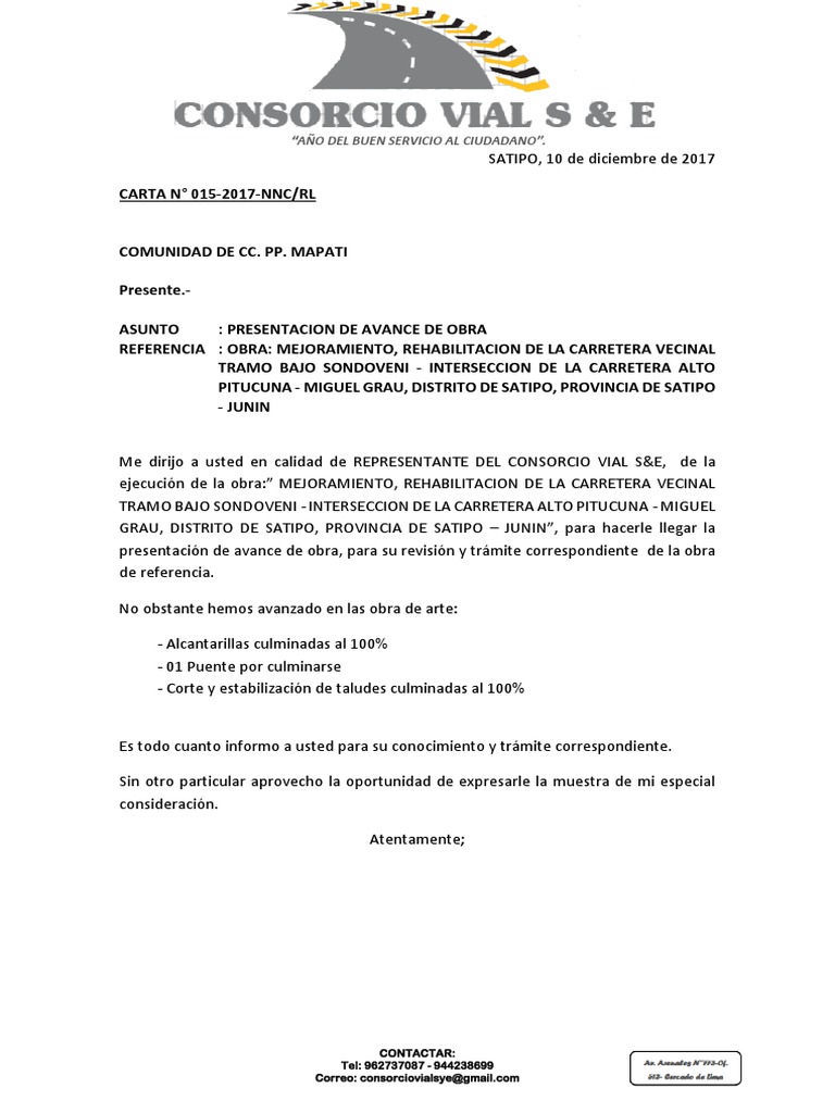 Presentación de Adelanto Directo-Carta Fianza | PDF Presentación de Adelanto Directo-Carta Fianza | PDF