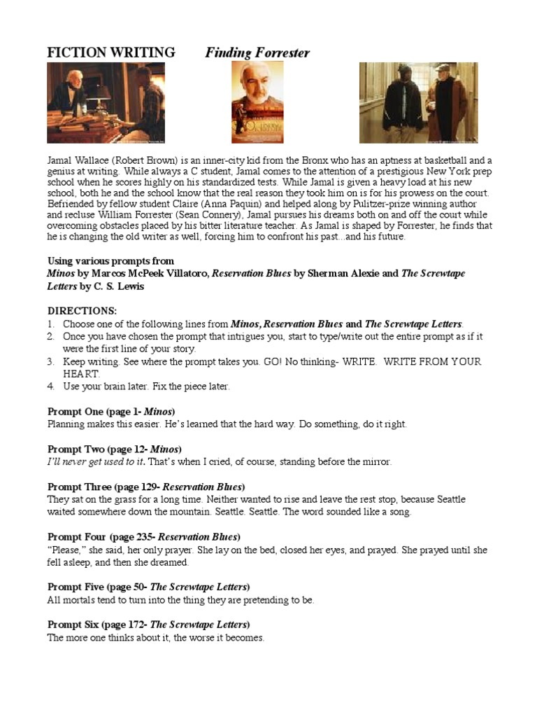 Fiction Writing: Finding Forrester | PDF