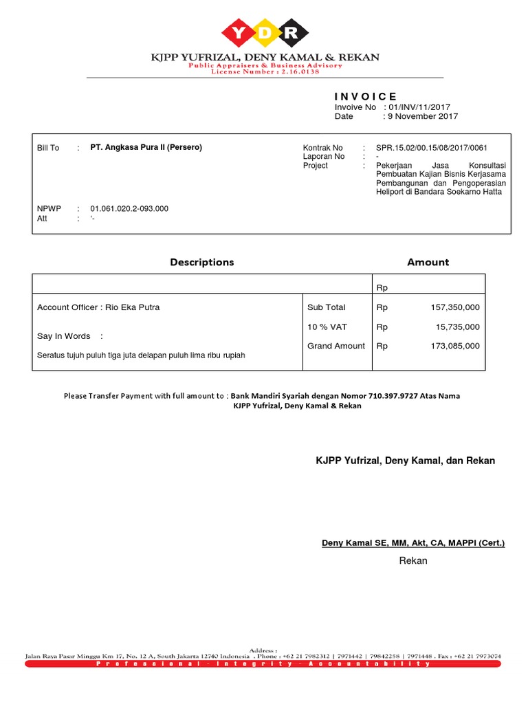 Contoh Invoice | PDF