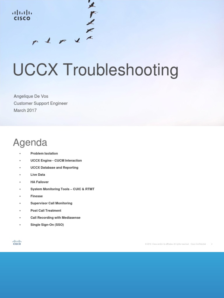 UCCX Troubleshooting Guide | PDF | Replication (Computing) | Network Socket