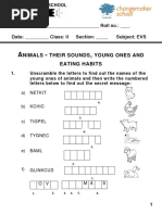 Wild Animals Vocabulary Esl Missing Letters in Words Worksheets For ...