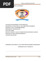 Internship Report by GENET ALEMU: Faculty of Civil and Hydraulics ...