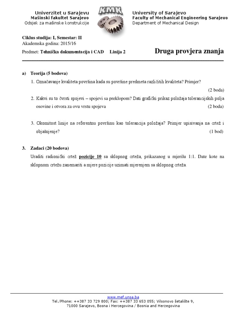 Druga Provjera Linija 2 | PDF