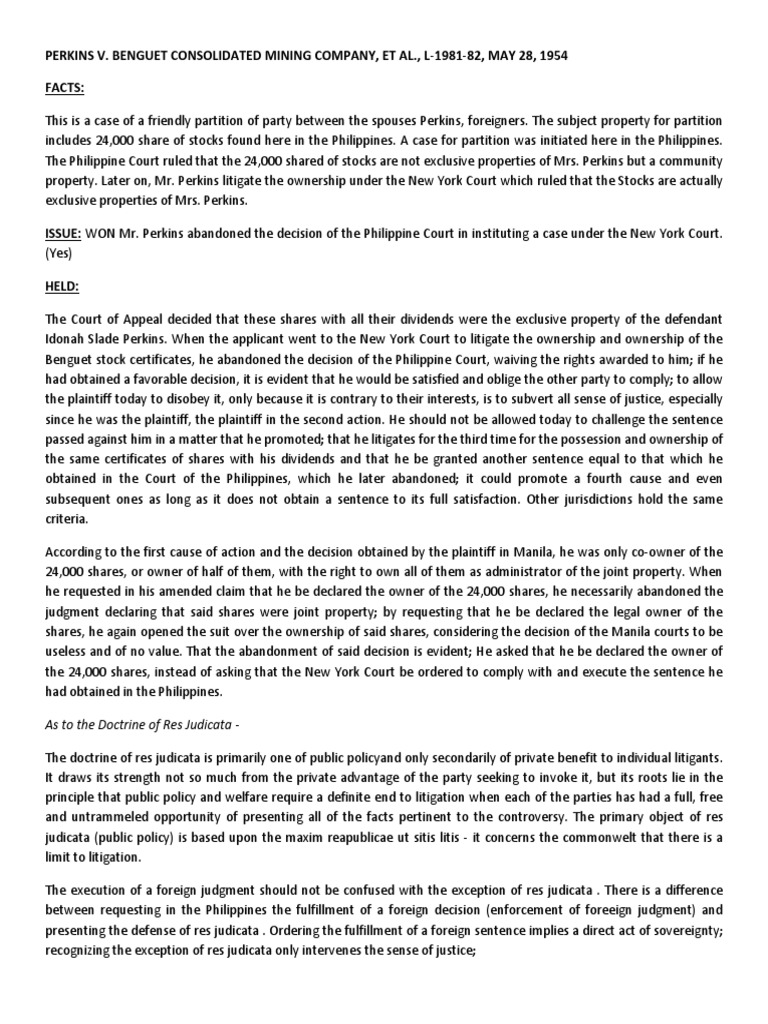 Perkins Case | PDF | Lawsuit | Ownership