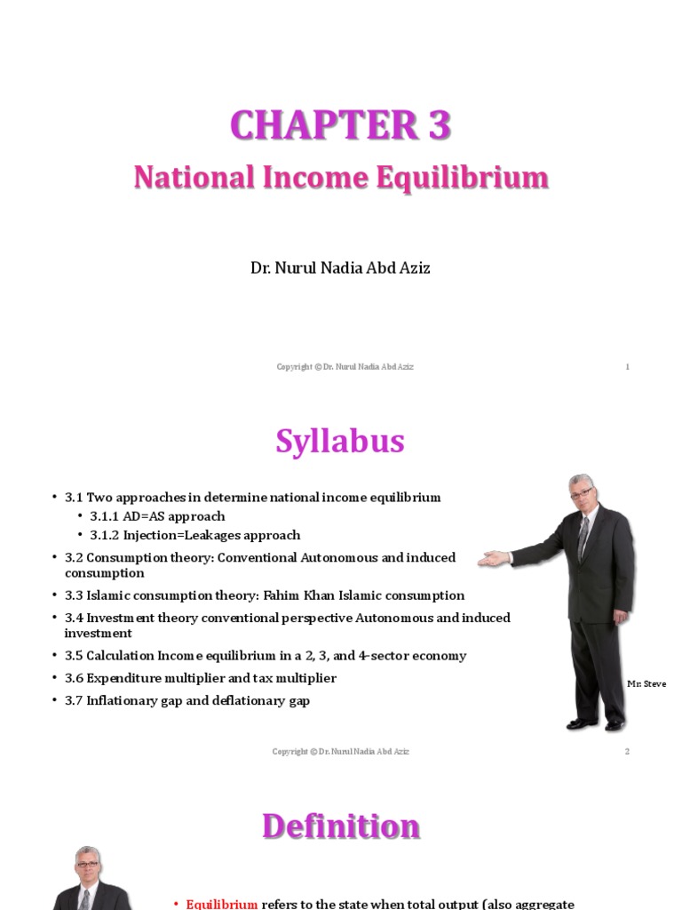 Chapter 3 - National Income Equilibrium | PDF | Investing | Fiscal ...