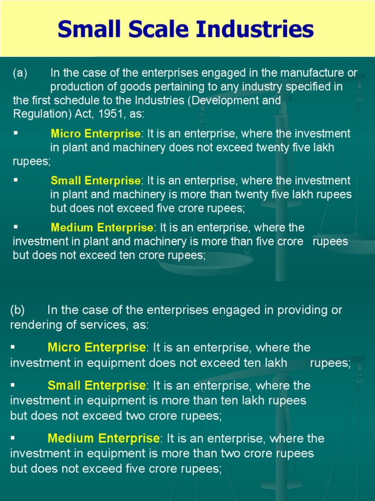 Small Scale Industries | PDF | Inventory | Working Capital
