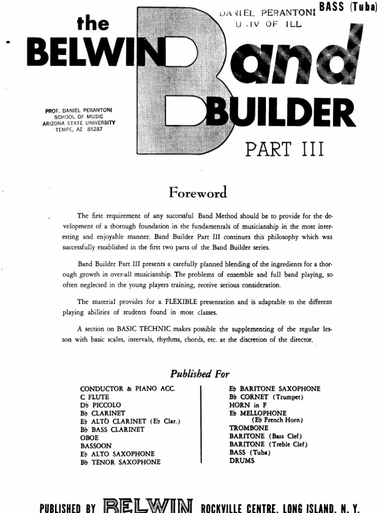Band Builder | PDF