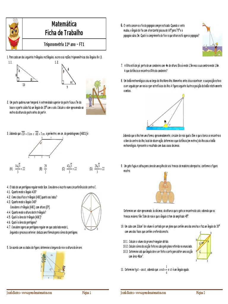 Trigonometria 1 | PDF | Triângulo | Geometria do Plano Euclidiano