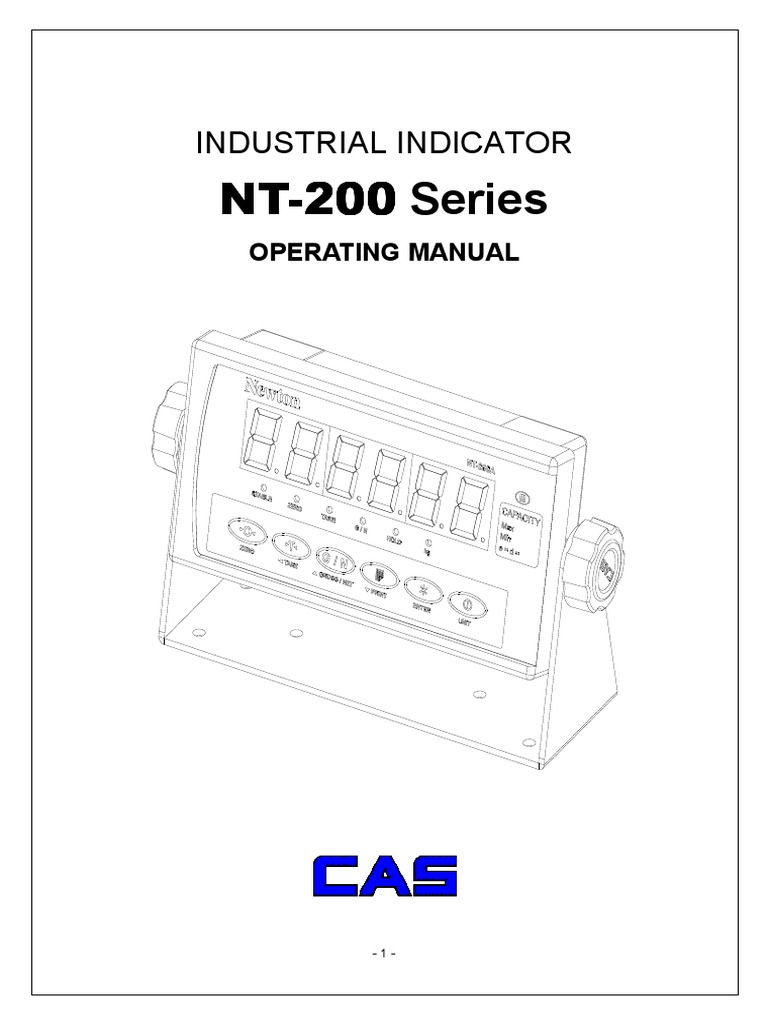 Indicador NT 200a | PDF | Calibration | Mode (Statistics)