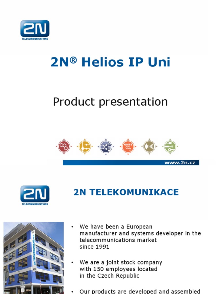 2N Helios IP Uni Intercom Overview | PDF