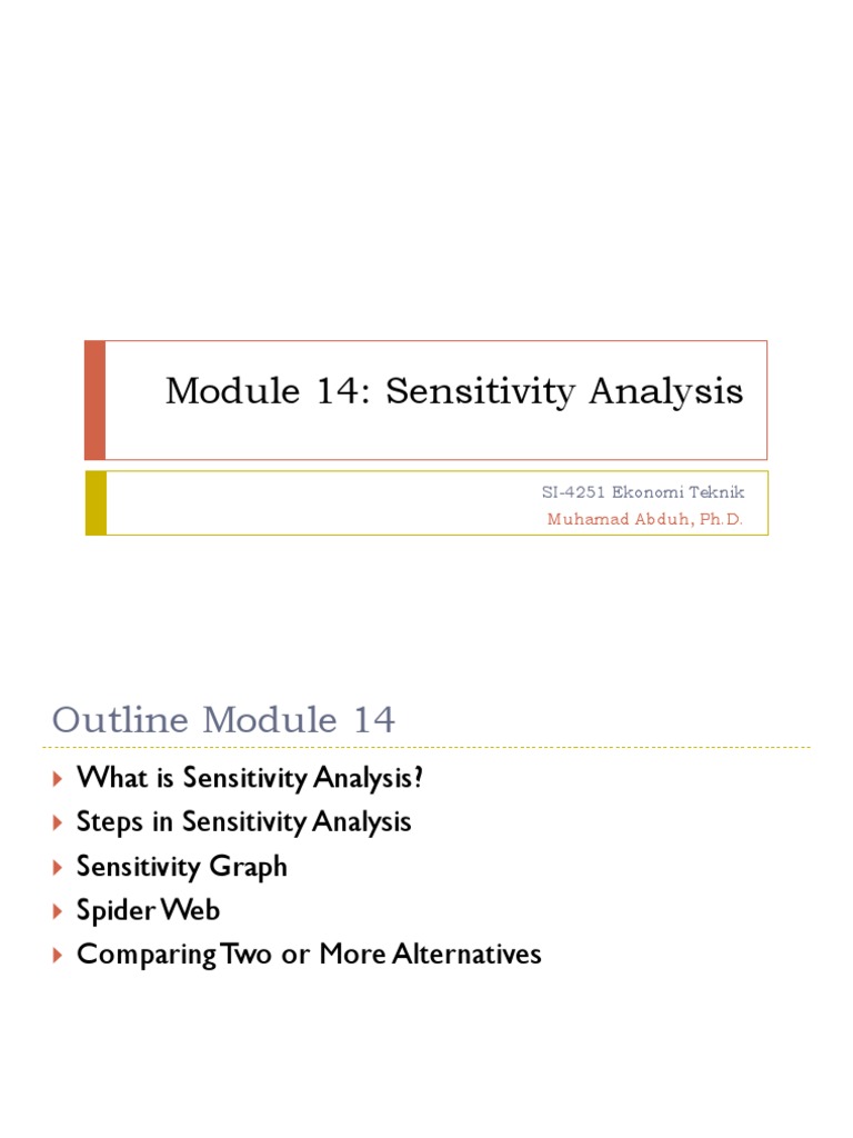 Understanding Sensitivity Analysis in Economics | PDF | Sensitivity ...