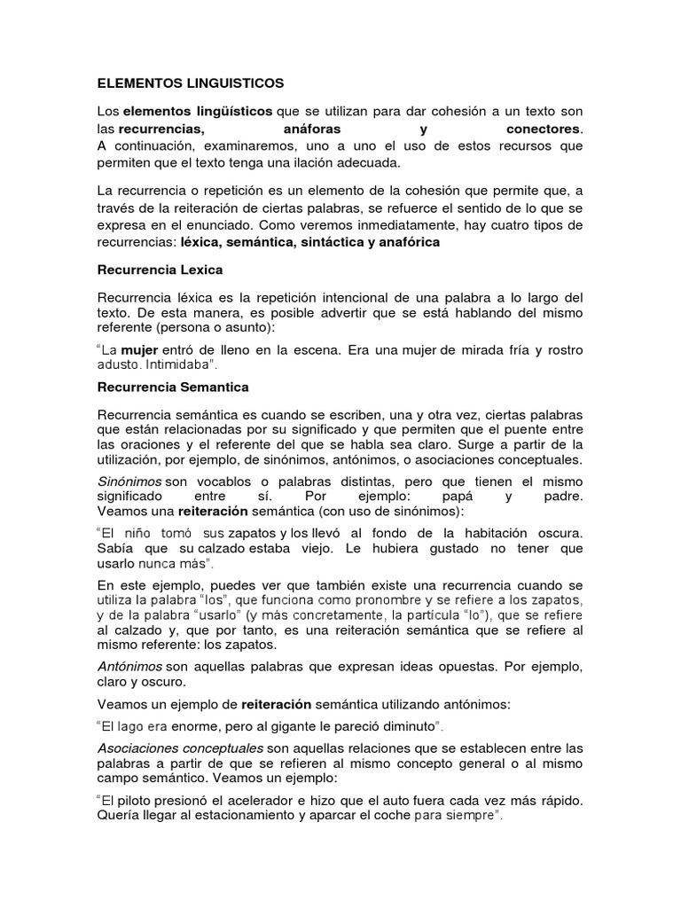 Elementos Linguisticos | PDF | Puntuación | Coma