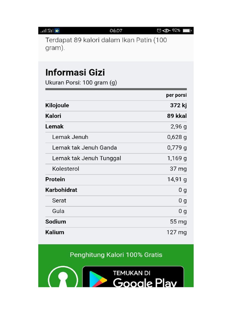 Tabel Komposisi Gizi | PDF | Kesehatan Holistik