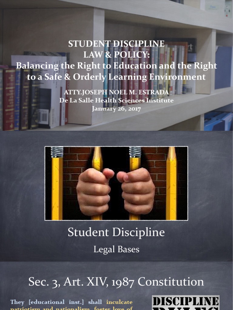 Student Discipline Law & Policy DLSU | PDF | Child Abuse | Privacy