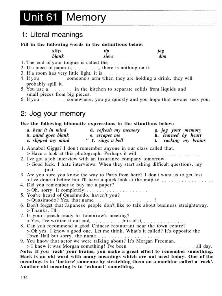 Memory Idioms | PDF