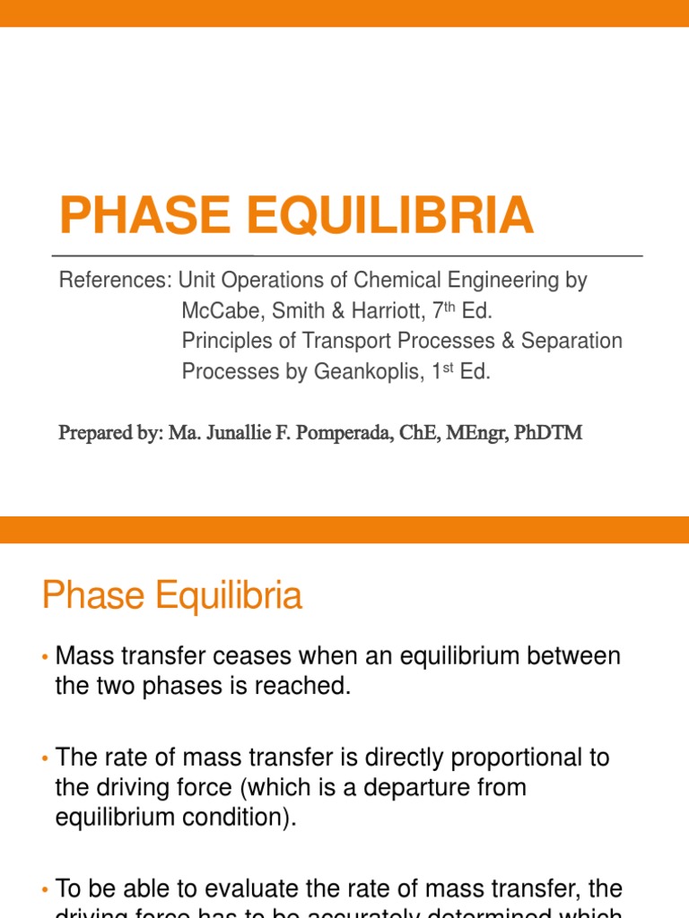 Phase Equilibria | PDF | Phase Rule | Distillation