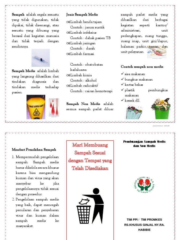 Leaflet Pengelolaan Sampah | PDF
