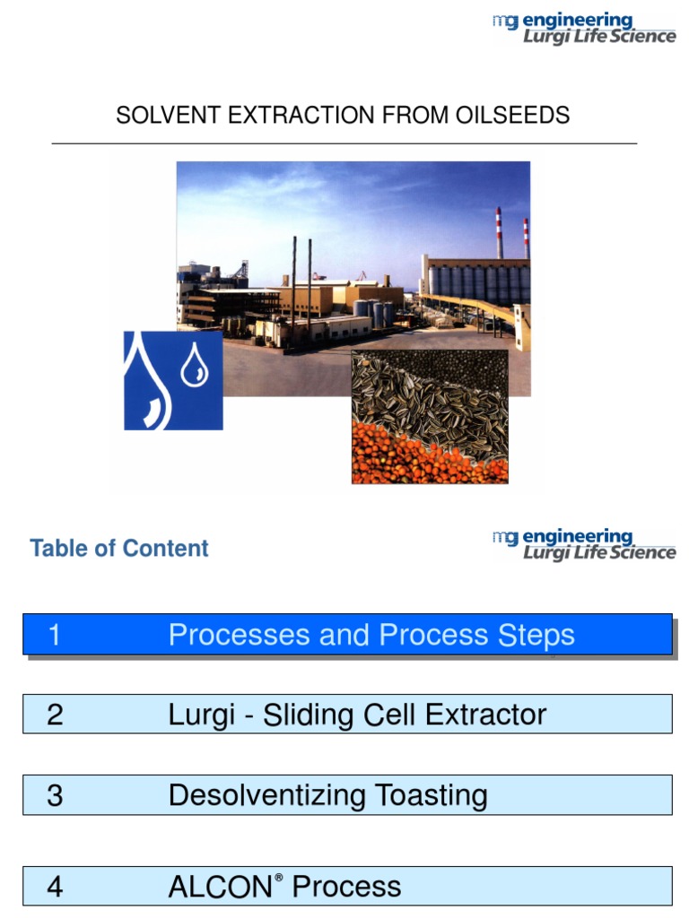01 Solvent Extration Lurgi Pdf Cottonseed Vegetable Oil 4099