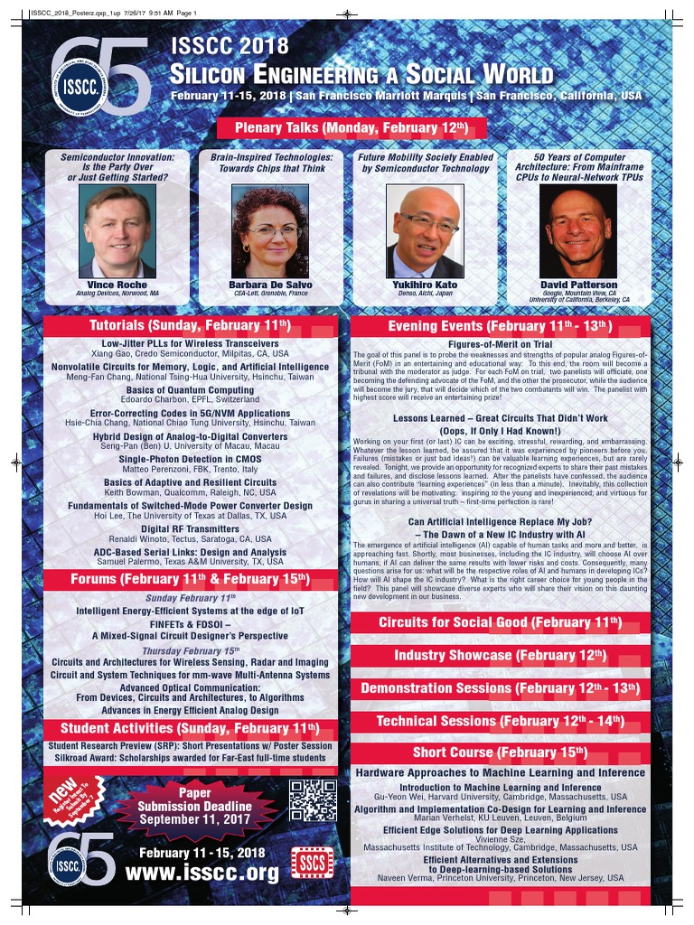 ISSCC 2018 Poster Final | PDF | Artificial Intelligence | Intelligence (AI) & Semantics