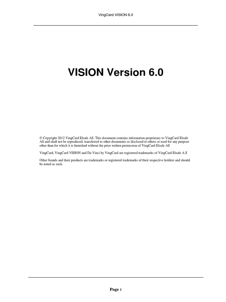 VISION Setup Manual 6.0 | PDF | Windows Registry | Microsoft Windows