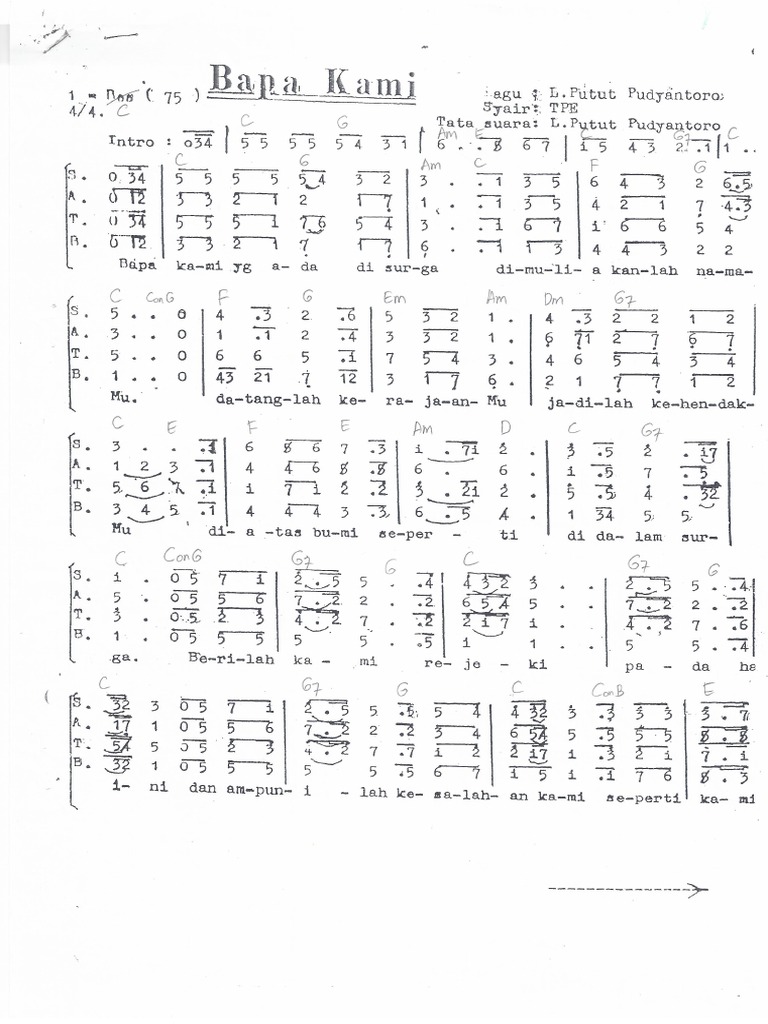 Bapa Kami Putut | PDF