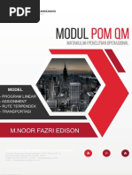 Modul POM QM 5.3 | PDF | Bisnis | Teknologi & Rekayasa
