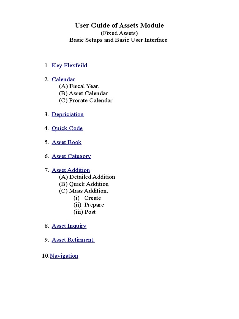 Fixed Asset User Guide Oracle | PDF | Depreciation | Business Economics