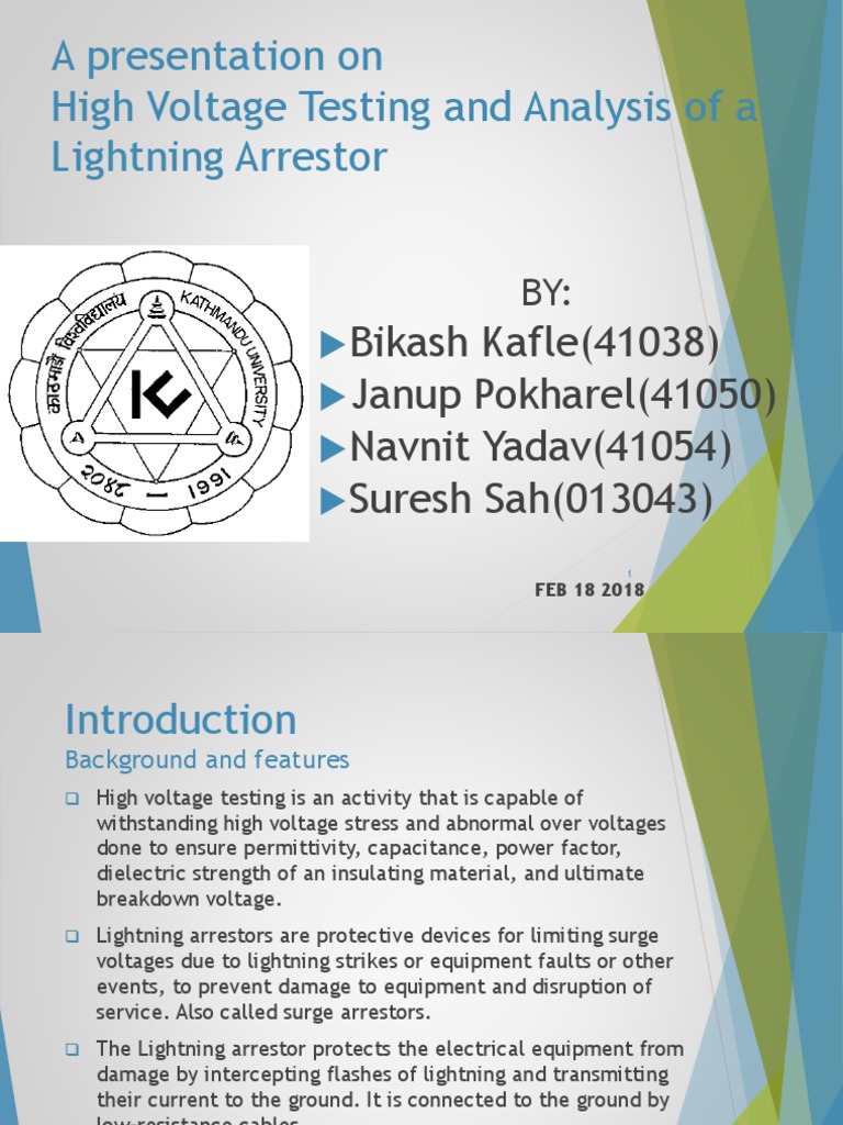 High Voltage Testing of Lightning Arrestor | PDF | Lightning ...