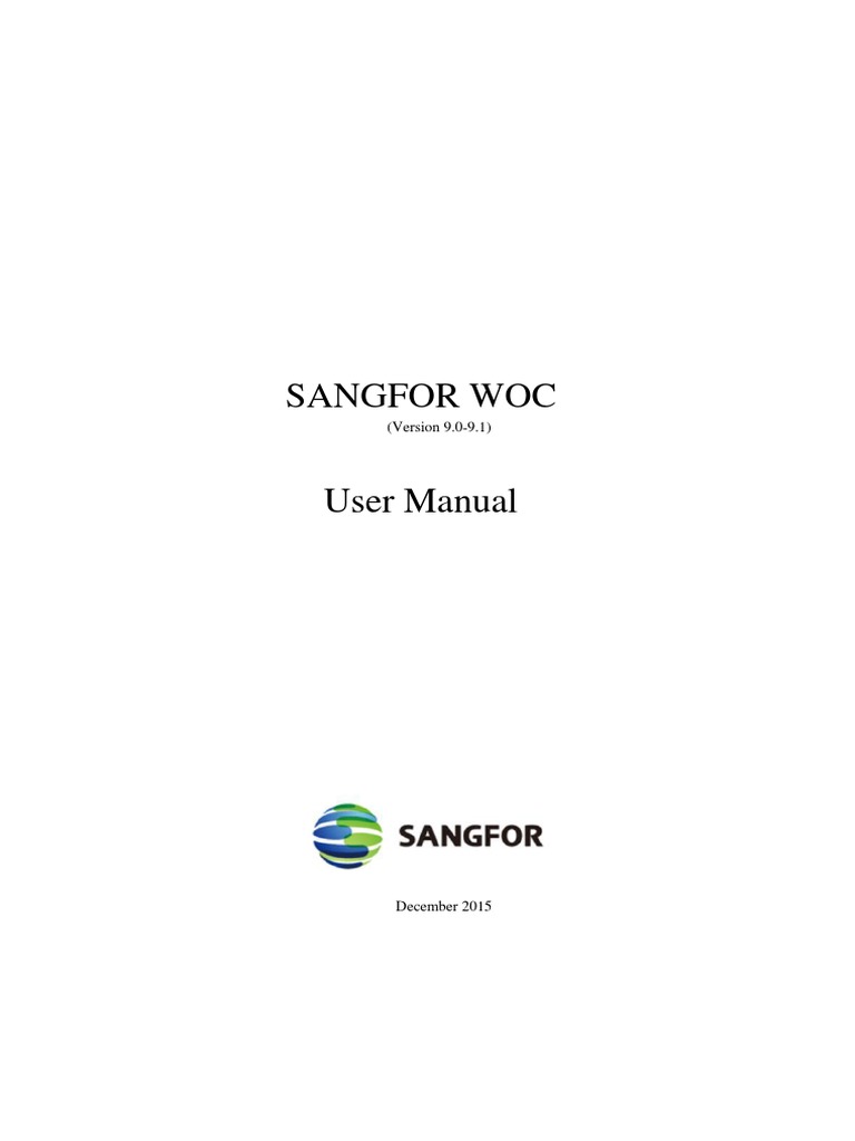 SANGFOR WANO User Manual v9 PDF | PDF | Computer Network | Virtual Private Network