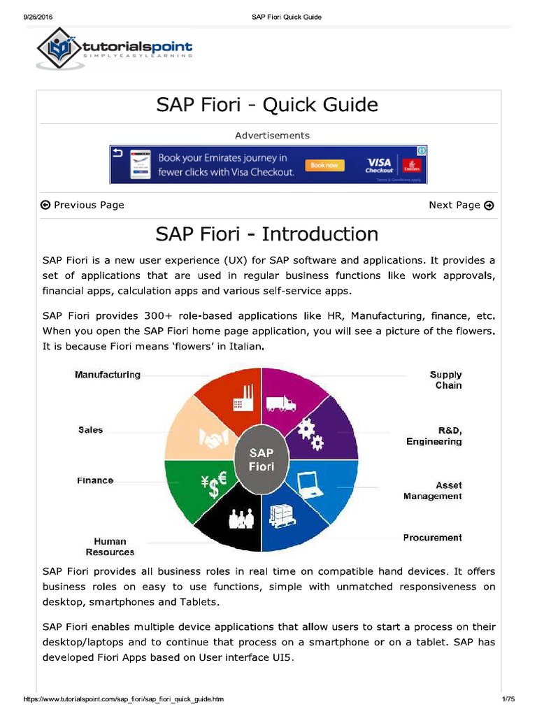 SAP Fiori Quick Guide | PDF
