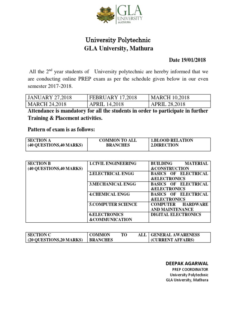 GLA University, Mathura | PDF