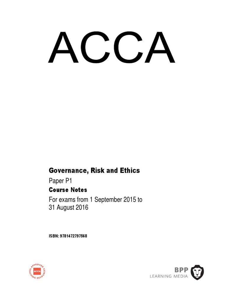 ACCA p1 Notes PDF | PDF | Corporate Governance | Stakeholder (Corporate)