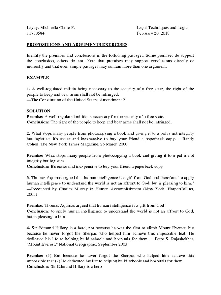 Ldsdhiw | PDF | Validity | Argument