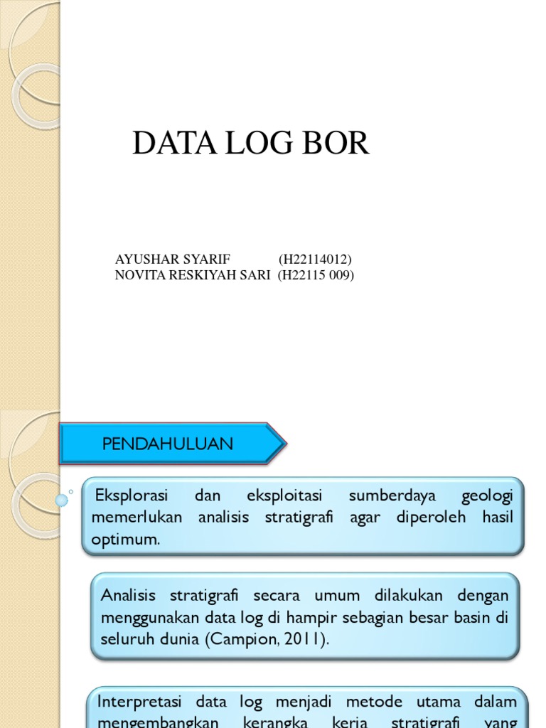 Analisis Stratigrafi Data Log Bor | PDF
