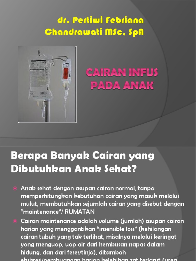 Cairan Infus Pada Anak | PDF | Sains & Matematika