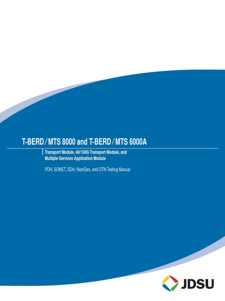 Jdsu 6000a Manual | PDF | Physical Layer Protocols | Networks
