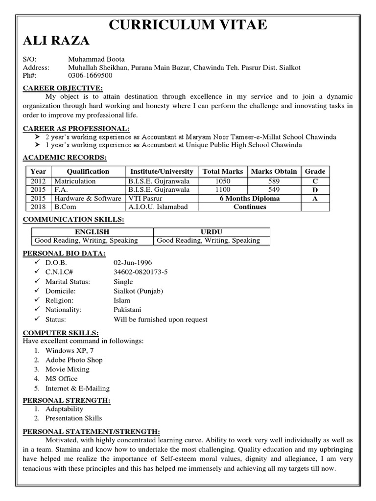 Ali Raza Muhammad Boota | PDF