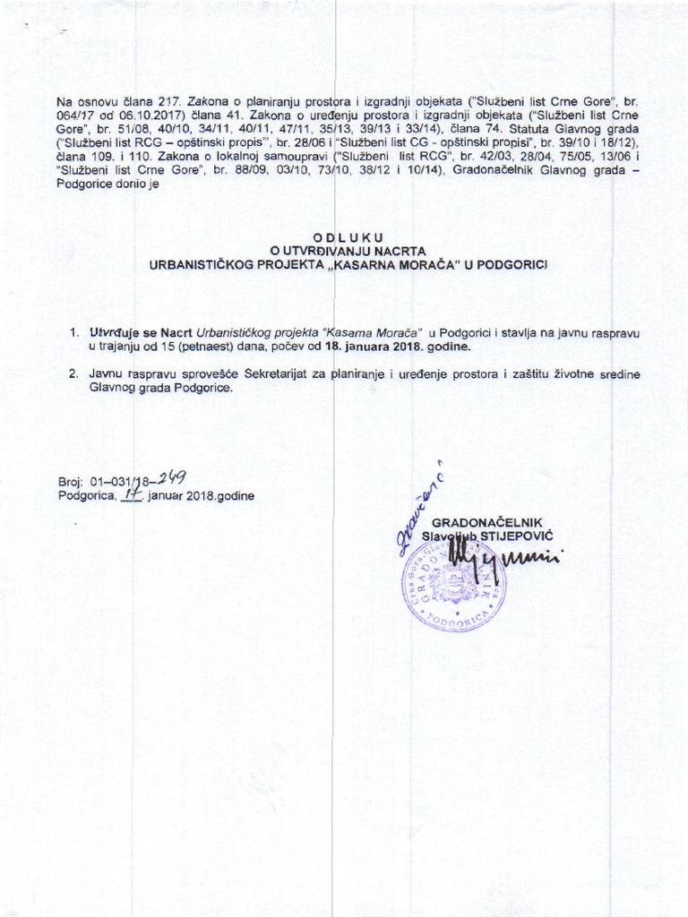 Kasarna Moraca | PDF